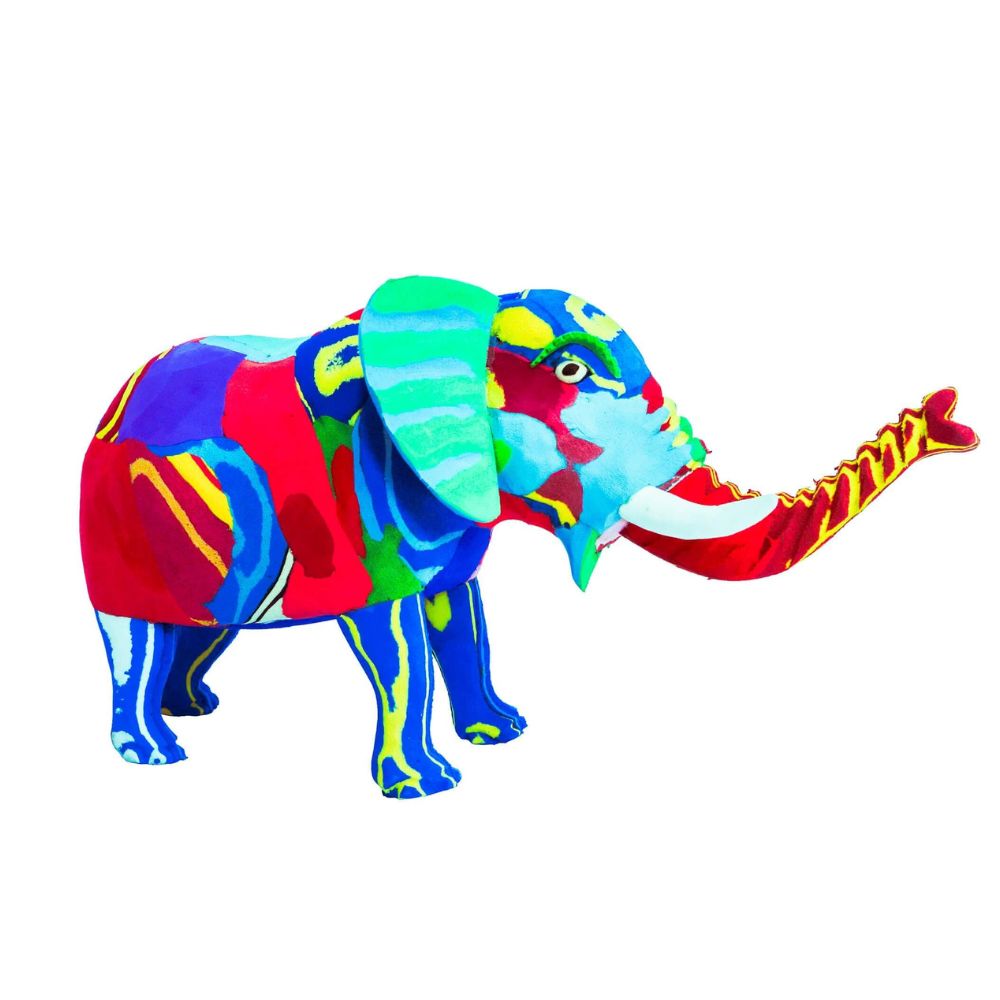 Large Recycled Flip Flop Elephant Figurine – Artisan Variety